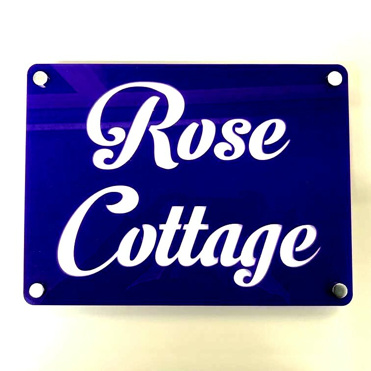 Large Rectangular House Name Signs, Bespoke in Many Colours | eBay ...