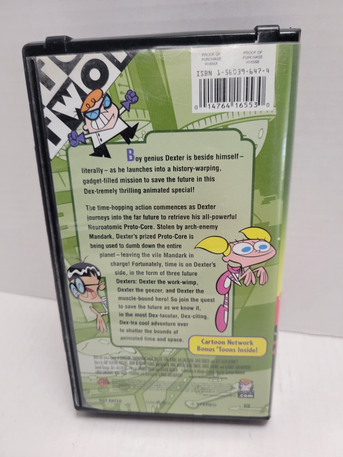 Dexters Laboratory - Ego Trip (VHS, 2000, Black Modified Clam) for sale ...