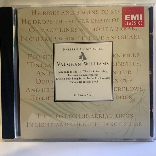 Vaughan Williams : Serenade Music, Norfolk, Fen Country, Lark. Adrian ...