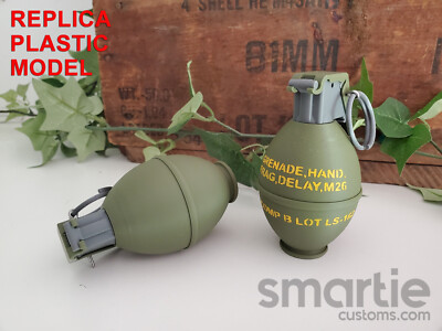 FAKE M26 "Lemon" Frag Hand Grenade - Accurate Size Plastic Replica | eBay