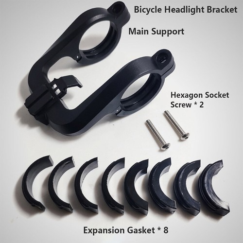 Bicycle Headlight Light Extension Bracket Stand Bike Lamp Holder Clip ...