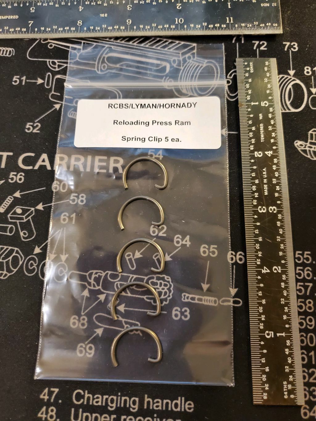 RCBS Reloading Press Ram Spring Clip Lot 5 ea. | eBay