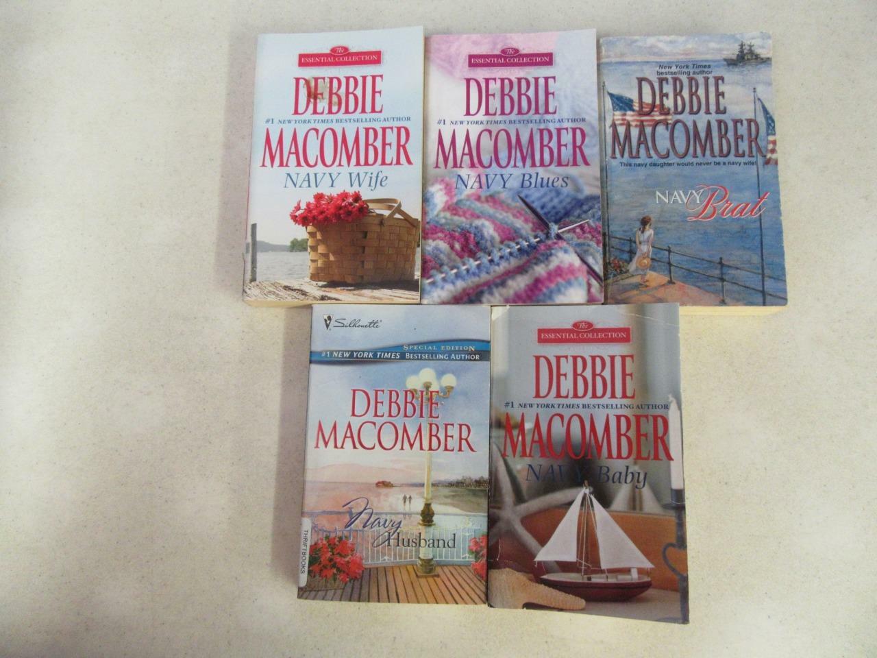 BIG Lot of (5) DEBBIE MACOMBER Romance Books NAVY SERIES #1-3, 5-6 NEAR ...