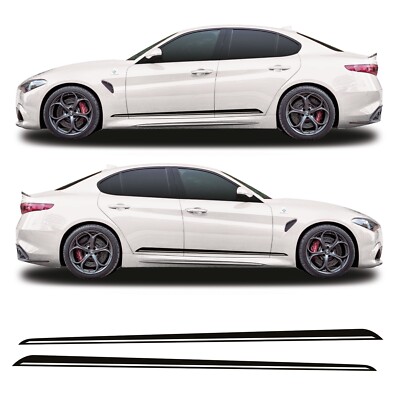 Lower Racing Side Stripes Graphics Fits Alfa Romeo Giulia Vinyl Decal ...