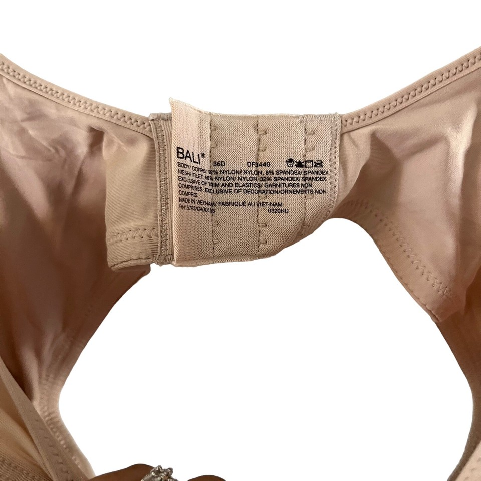 Bali One Smooth U Ultra Light Shaping Wireless Bra DF3440 - Nude (36D ...