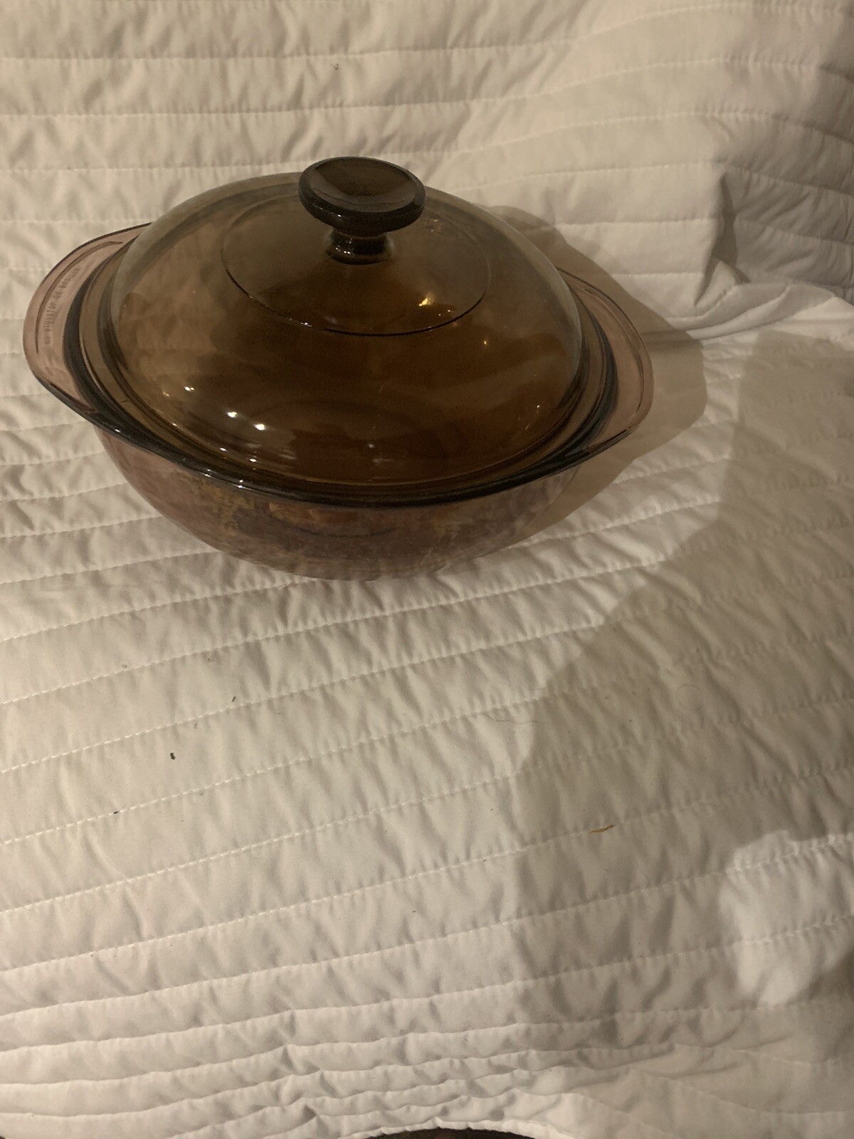 Vintage Pyrex Amber Brown 024 2L Casserole Dish With Lid | eBay