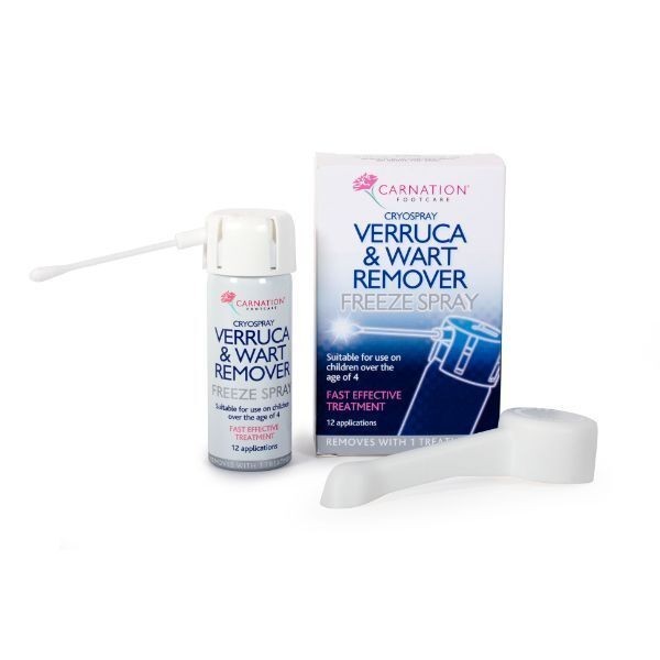 Carnation Verruca & Wart Remover Freeze Spray 50ml 12 Applications ...
