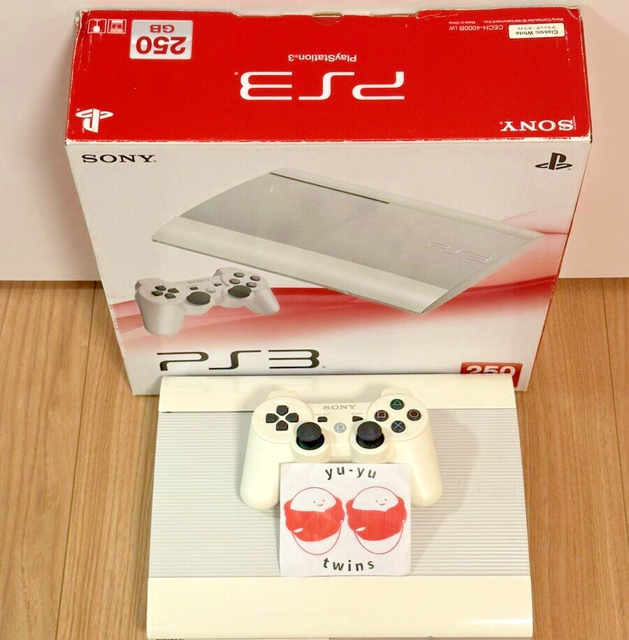 Sony PlayStation 3 PS3 Classic White CECH-4000B 250GB Game Console ...