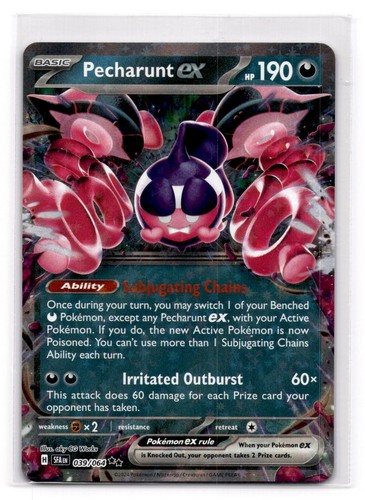 Pokémon TCG Pecharunt ex Double Rare Holo NM Card 039/064 Shrouded ...