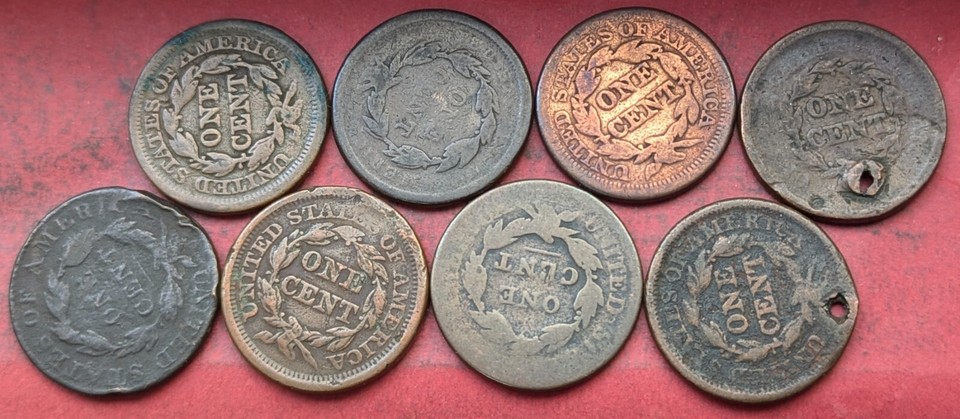 (8) Large Cent Fair Good Coins | eBay