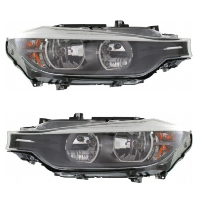 PAIR OF HEADLIGHTS FITS BMW 328I XDRIVE BASE 2013 2014 2015 BY 63-11-7 ...