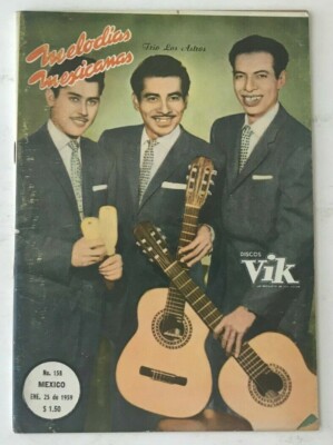 MELODIAS MEXICANAS CANCIONERO 158 JAN 1959 TRIO LOS ASTROS / SUSAN ...