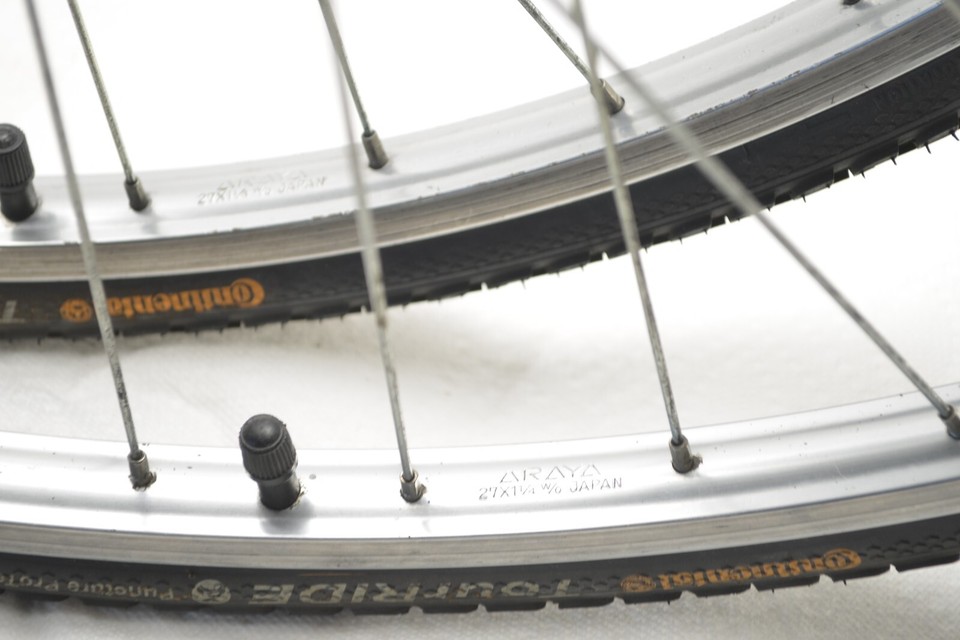 SUNSHINE LF 27 X 1 1/4" ARAYA ALLOY DROP CENTER RIMS ROAD BICYCLE 126MM ...