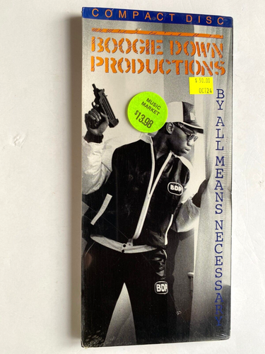 Boogie Down Productions BY ALL MEANS NECESSARY cd 1988 NEW LONGBOX (KRS ...
