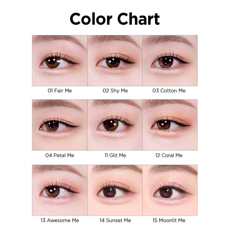 Liquid Eyeliner Styles Chart