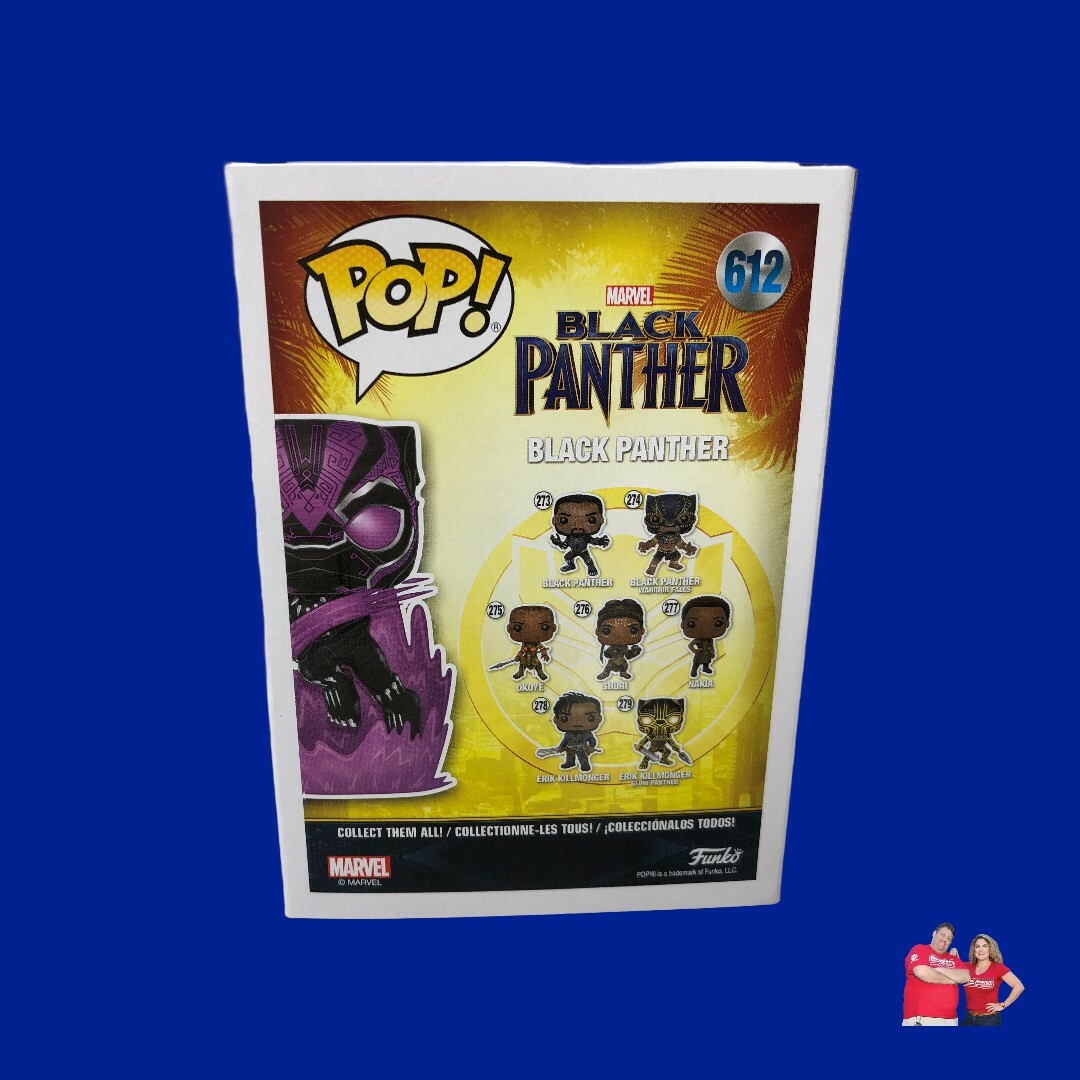 Funko Pop Black Panther #612 Marvel Collector Corps Exclusive GITD New ...