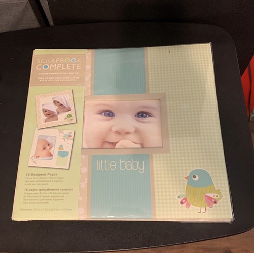 Tapestry COMPLETE SCRAPBOOK Photo Memory Album 13" Baby BOY GIRL Gibson ...