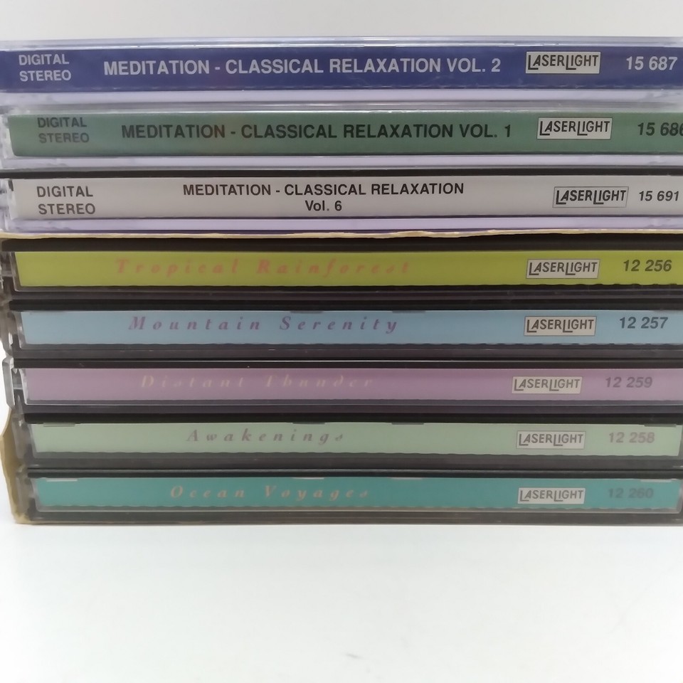 Relaxation & Meditation w/ Music & Nature 8 CD Lot: 5 CD Box Set + 3 ...