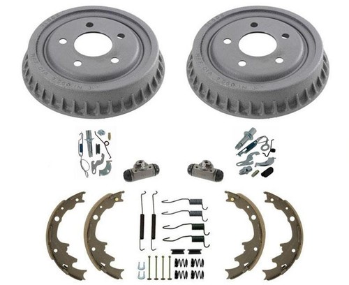 9" Brake Drums Shoes Cylinders Hardware for Rear Wheel Drive Ford ...