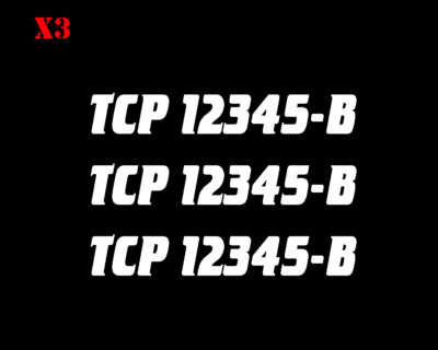 TCP Numbers Decal Sticker Private Limo Limousine Taxi Transportation ...