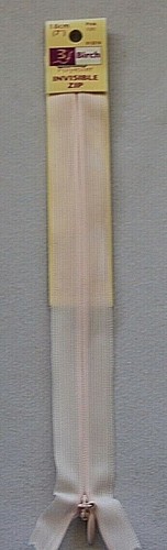 Birch 18cms (7") Pink Polyester Invisible Zipper | eBay