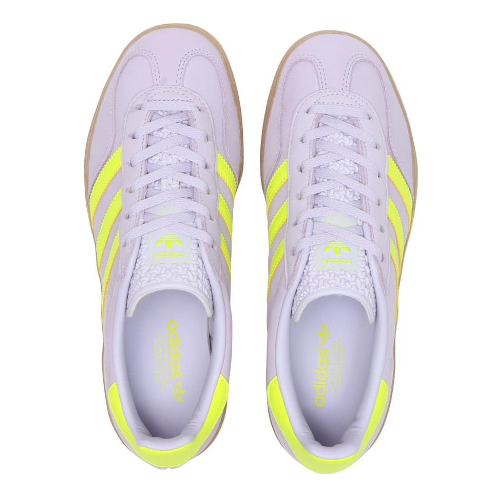 adidas Originals Women's GAZELLE INDOOR IH5492 Silver Dawn Solar Yellow ...