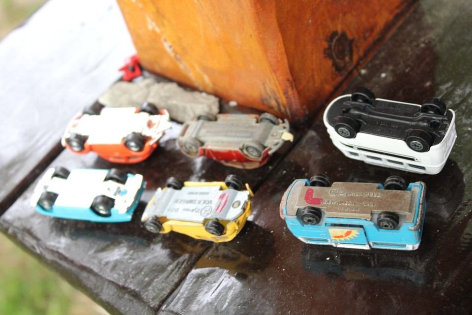 Vintage Zylmex Volkswagen VW Drag Van Matchbox Beetle Bus Volvo Toy Car ...