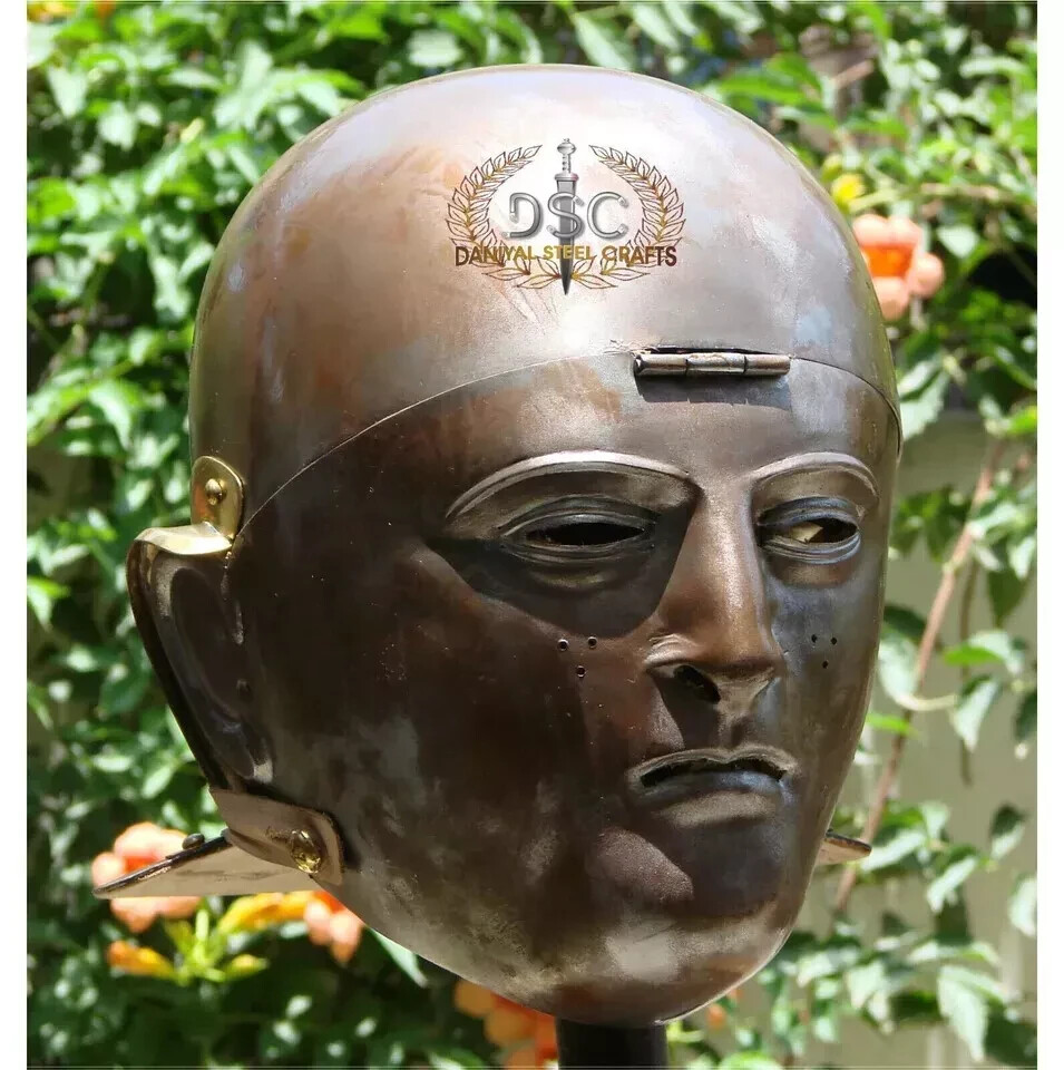 Royal Medieval Roman Mask Helmet Warrior Face Plate Helmet 16 Ga Steel ...