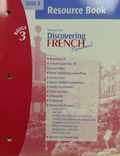 Discovering French Rouge 3 (Unit 3 - Paperback, by Patricia Smith ...