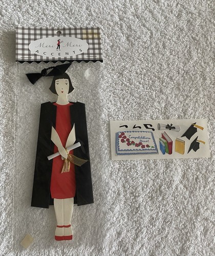 Meri Meri GRADUATION GIRL Accent/Dimensional Sticker with BONUS ...