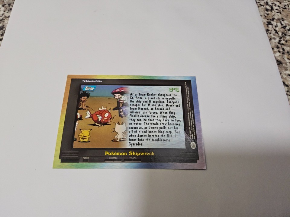 OFFICIAL POKEMON CARD TOPPS EP16 POKEMON SHIPWRECK GOOD/ OK conditon | eBay