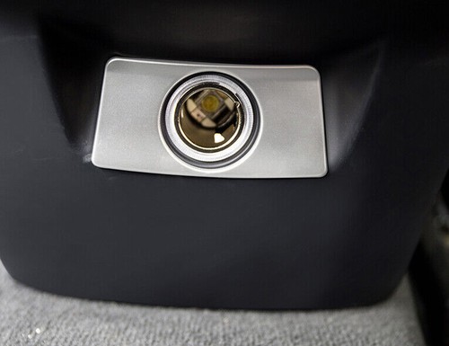 Silver 1pcs For Volvo XC60 2018-2023 Rear Cigarette Lighter Panel Cover ...