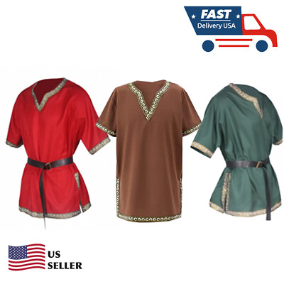 Mens Knight Tunic medieval renaissance costume Halloween Vintage ...