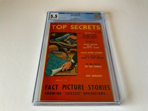 TOP SECRETS 2 CGC 5.5 SECRET SERVICE POSTAL INPECTORS POLICE STREET ...