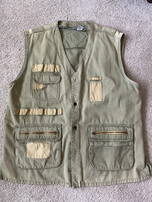 Cool Retro Paco Vest Mens Size L/LX Utility/hiking/photographer | eBay
