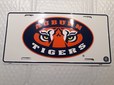 AU AUBURN TIGERS Laser Cut Tiger Eyes License Plate / Car Tag Licensed ...