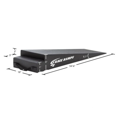 Race Ramps 8" H Extra Wide Trailer Ramps 54" Long x 16" Wide (2 ...