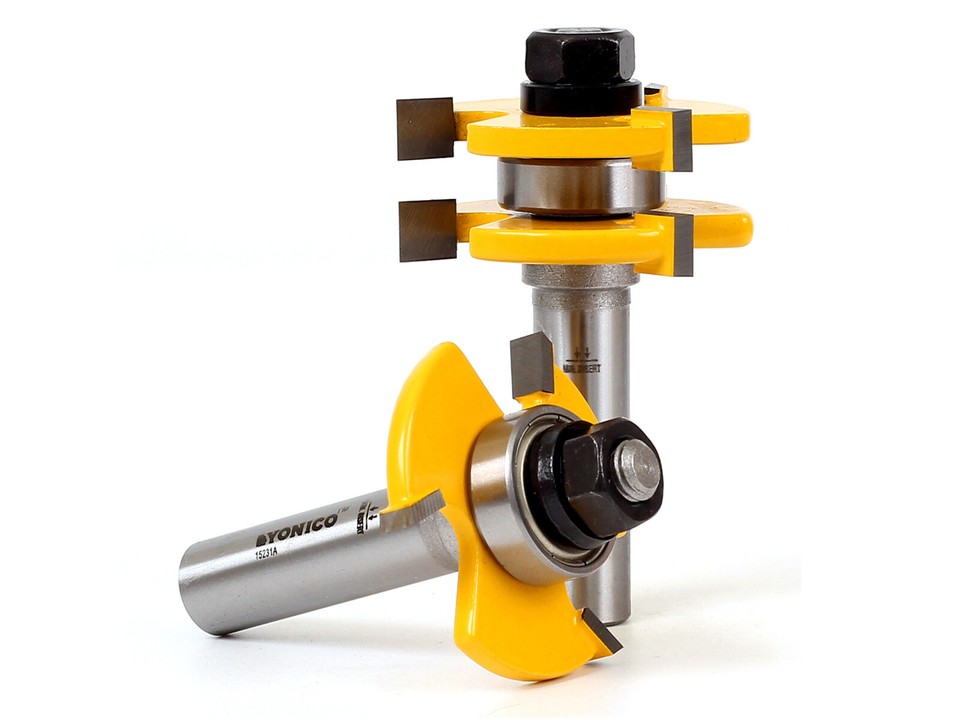 1/4" Plywood 2 Bit Plywood Tongue and Groove Router Bit Set - 1/2 ...