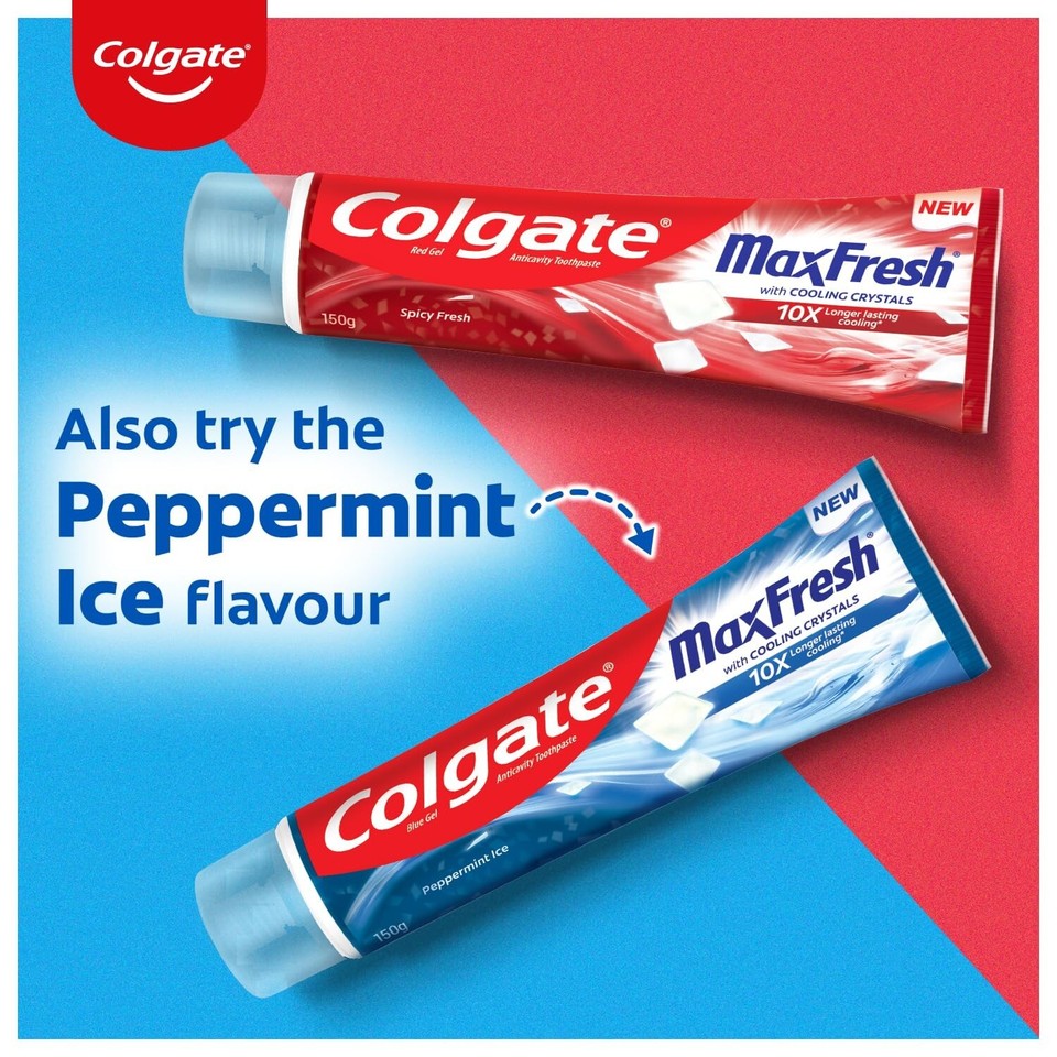 Colgate MaxFresh Toothpaste with Menthol for Super Fresh Breath, 600g ...