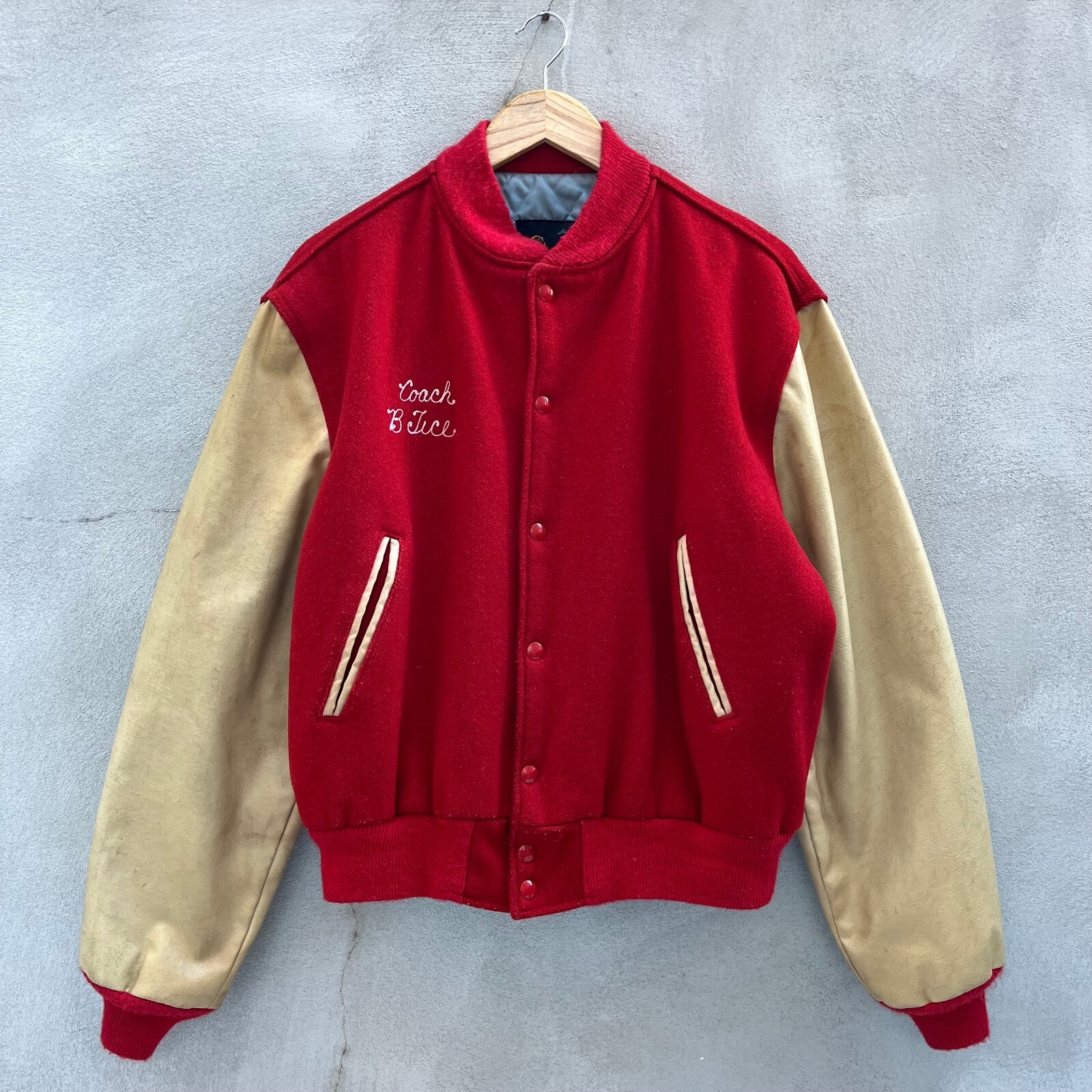 70's Wool Champion Letterman Jacket - Gem