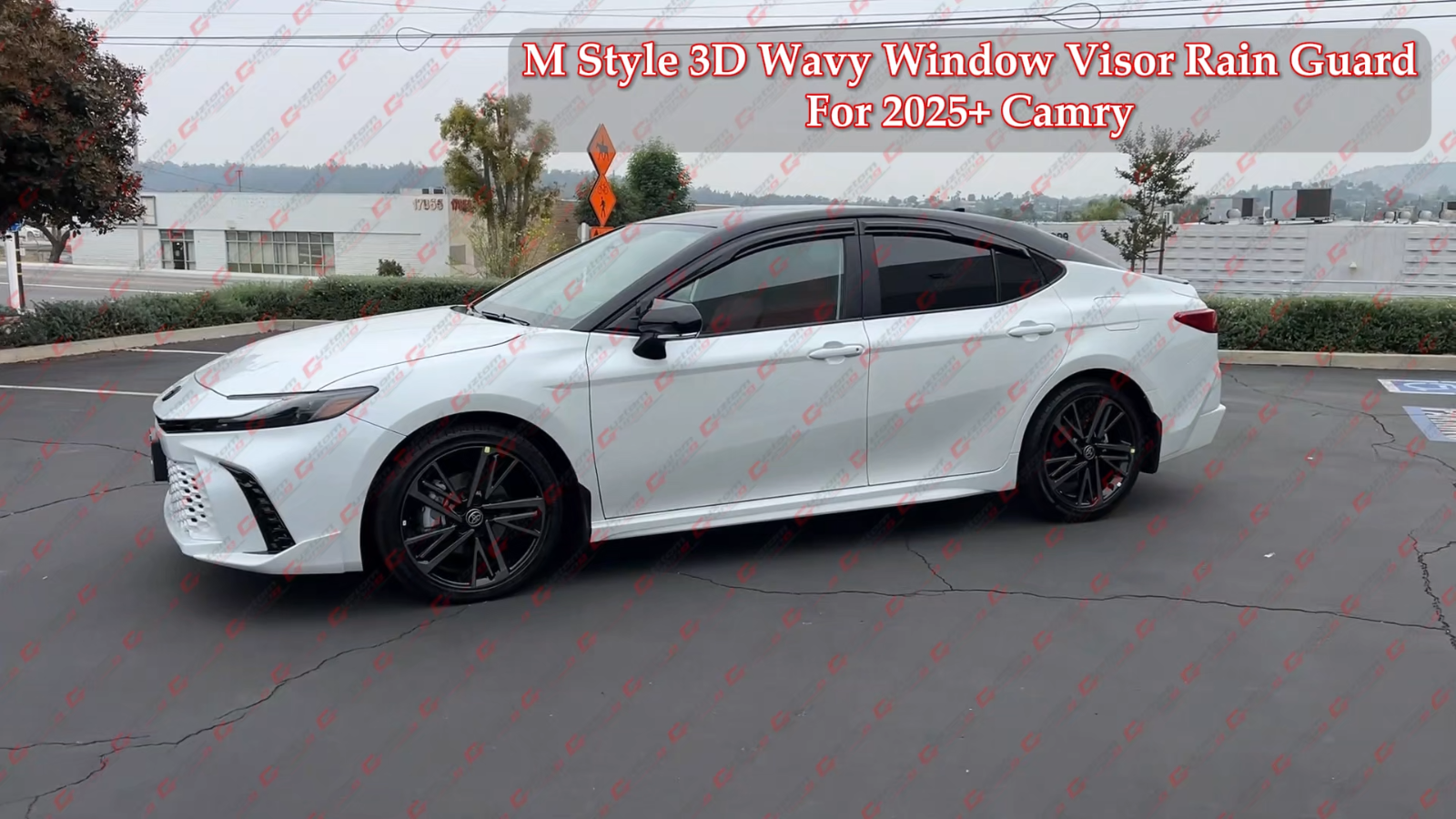 FOR 2025 TOYOTA CAMRY M STYLE JDM 3D WAVY DOOR WINDOW VISOR RAIN GUARD ...