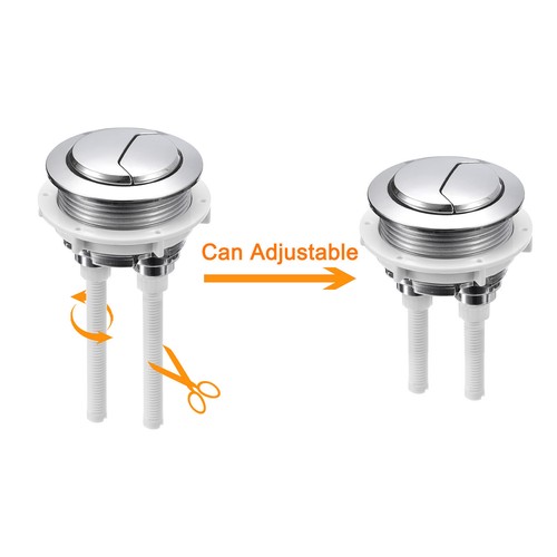 Toilet Tank Button Dual Push Flushing Toilet Replacement Button for ...