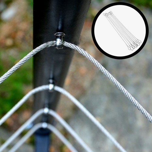 10pcs Safety Security Stainless Steel Cables for Stage Lighting Luggage ...