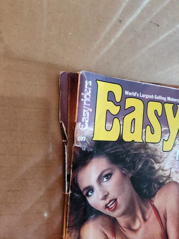LOT OF 9 VINTAGE 1989 - 1991 "EASYRIDERS" MAGAZINES ~ With Centerfolds ...
