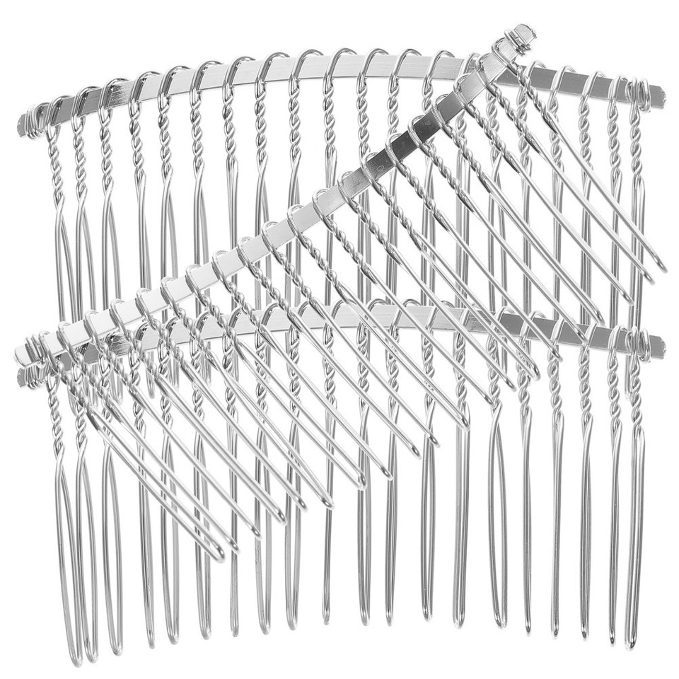 3 Pcs Bride Accessories Hair Comb Toddler Metal Clip Wedding Veil ...