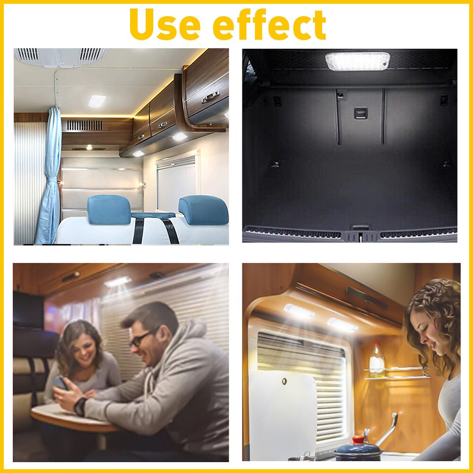 12V 48-LED Car Vehicle Interior Dome Roof Ceiling Reading Trunk Light ...