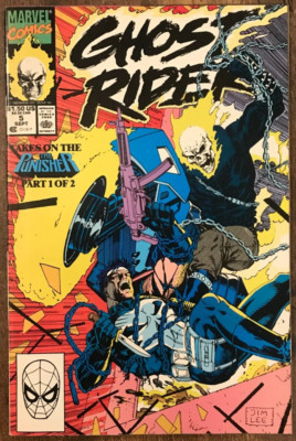 Ghost Rider #5 By Saltares Texeira Punisher Castle Ketch Jim Lee Cover ...