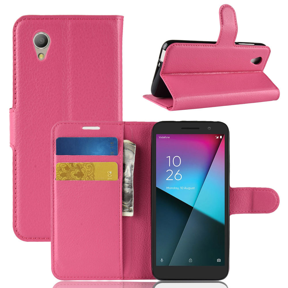 New Premium Leather Wallet PHONE Case TPU Cover For New Vodafone Smart ...
