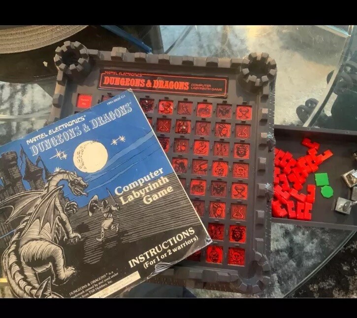 Vintage Mattel Dungeons & Dragons Electronic Computer Labyrinth Game ...