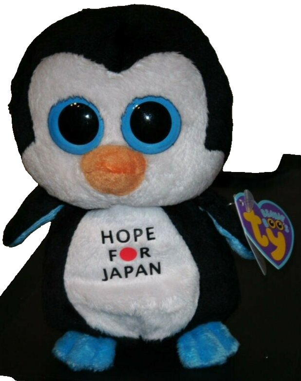 Ty Beanie Boos - HOPE for JAPAN the Penguin (6 Inch) MINT with MINT ...